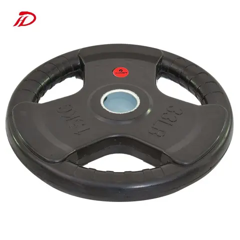 Buy Dumbbell Discos Gym Metal Barbell Bumper Plates Rubber Handles 30mm ...