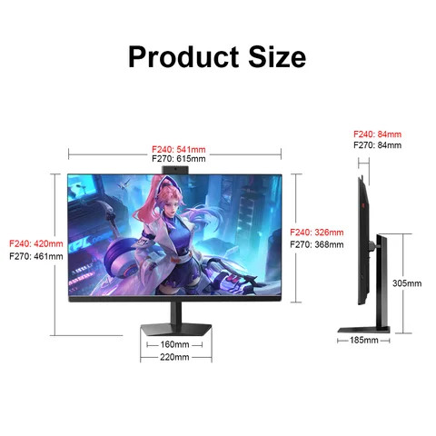 Buy Fhd Ips All In One Computers Two Screens Core I5 11400 Personal Aio ...