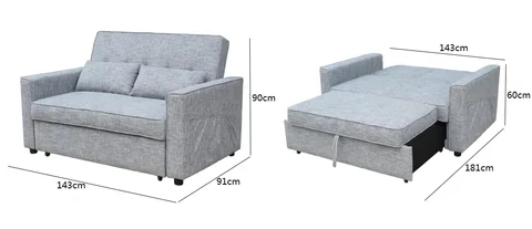 Buy Folding Floor Chairs Twin Sofa Bed Mattress Memory Foam Foldable ...