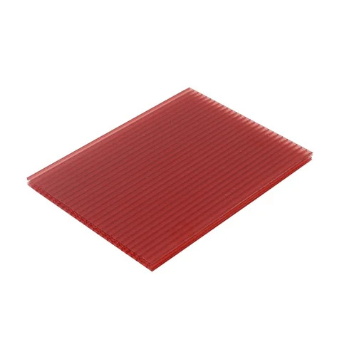 Buy Green Corrugated Uv Double Wall Polycarbonate Hollow Sheet Pc ...