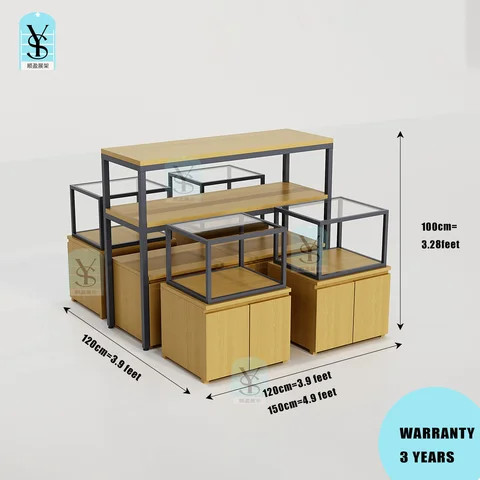 Buy Heavy Duty Supermarket Homeware Store Steel Wood Black Retail ...