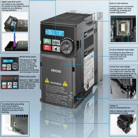 Buy High-performance 75kw Ac Motor Drive Ms 300 Delta Vfd Pump High ...