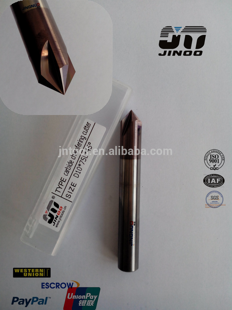 Jingnuo High Quality 45 Degree Chamfer End Mill, Carbide Chamfer End ...