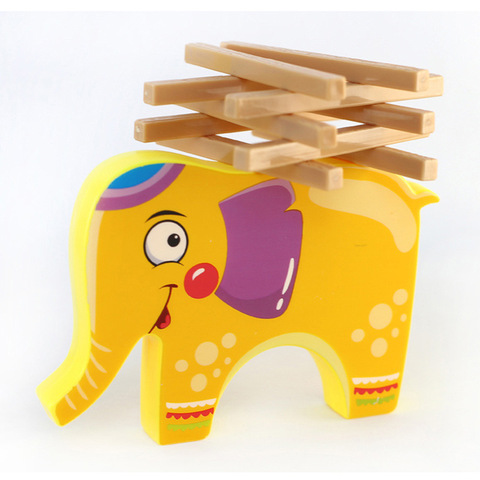 Buy Kids Educational Toy Elephant Balance Stack Game Patience ...