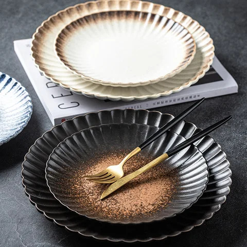Buy Kitchen Ceramic Wedding Round Dishes & Plates Christmas Ceramic ...