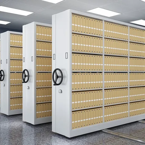 Buy Library Book Document Steel Compactor Mobile Shelf System Office ...