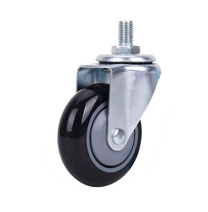 Buy M12 Threaded Stem Hand Cart Wheels Shopping Trolley Wheels With ...