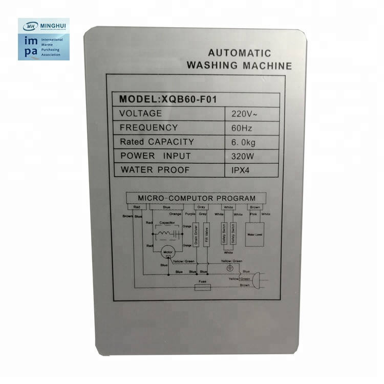 Buy Marine Application Fully Automatic Washing Machine Top Loading 6kg ...