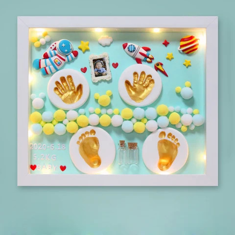 Buy New Design Baby Footprints Frame Baby Handprint Frame Baby ...