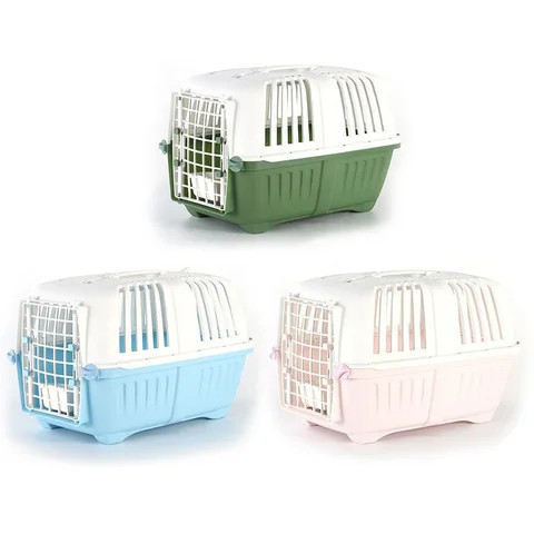 Buy Portable Plastic Pet Cage Carrying Cage Ventilated Pet Carrier Bag ...