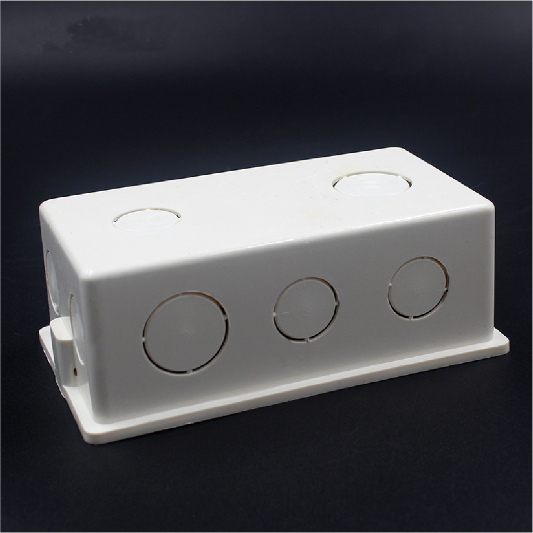 Buy Pvc Material 47mm Depth Flush Wall Switch Box Cable Junction Box ...