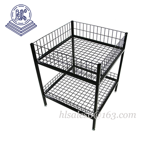 Buy Retail Merchandise Promotion Metal Wire Basket Circular Dump Bin ...