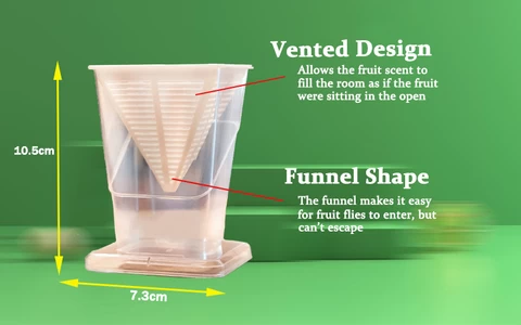 Buy Reusable Plastic House Fly Killer Insects Bug Catcher Fruit Fly ...