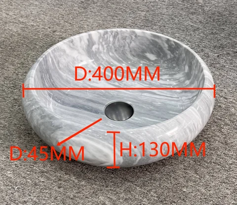 Buy Sago Pine Jade Countertop Sink, Bathroom Vanity Basin Polished ...