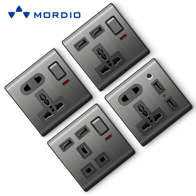 Buy Saso Ce Stainless Electrical Wall Switches Socketes 13a Switch ...
