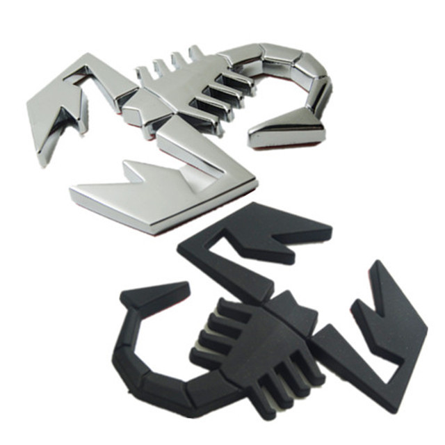 Buy Scorpion Shape Logo Car Sticker Bat Abs Emblem Animal Car Emblems ...