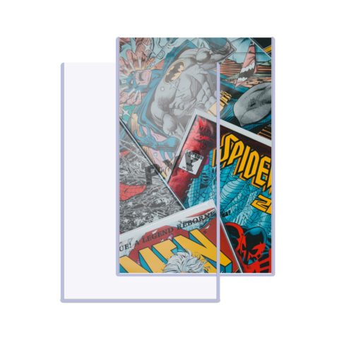 Buy Silver Comic Toploader Silver Size Comic Book Top Loader Ultra ...