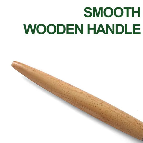 Buy Stainless Steel Dough Egg Whisk Bread Dough Hand Mixer Wooden ...