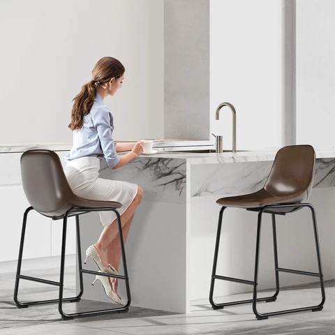 Buy Tavr Furniture Counter Stools Set Of 4, 24 Inch Counter Height Bar ...