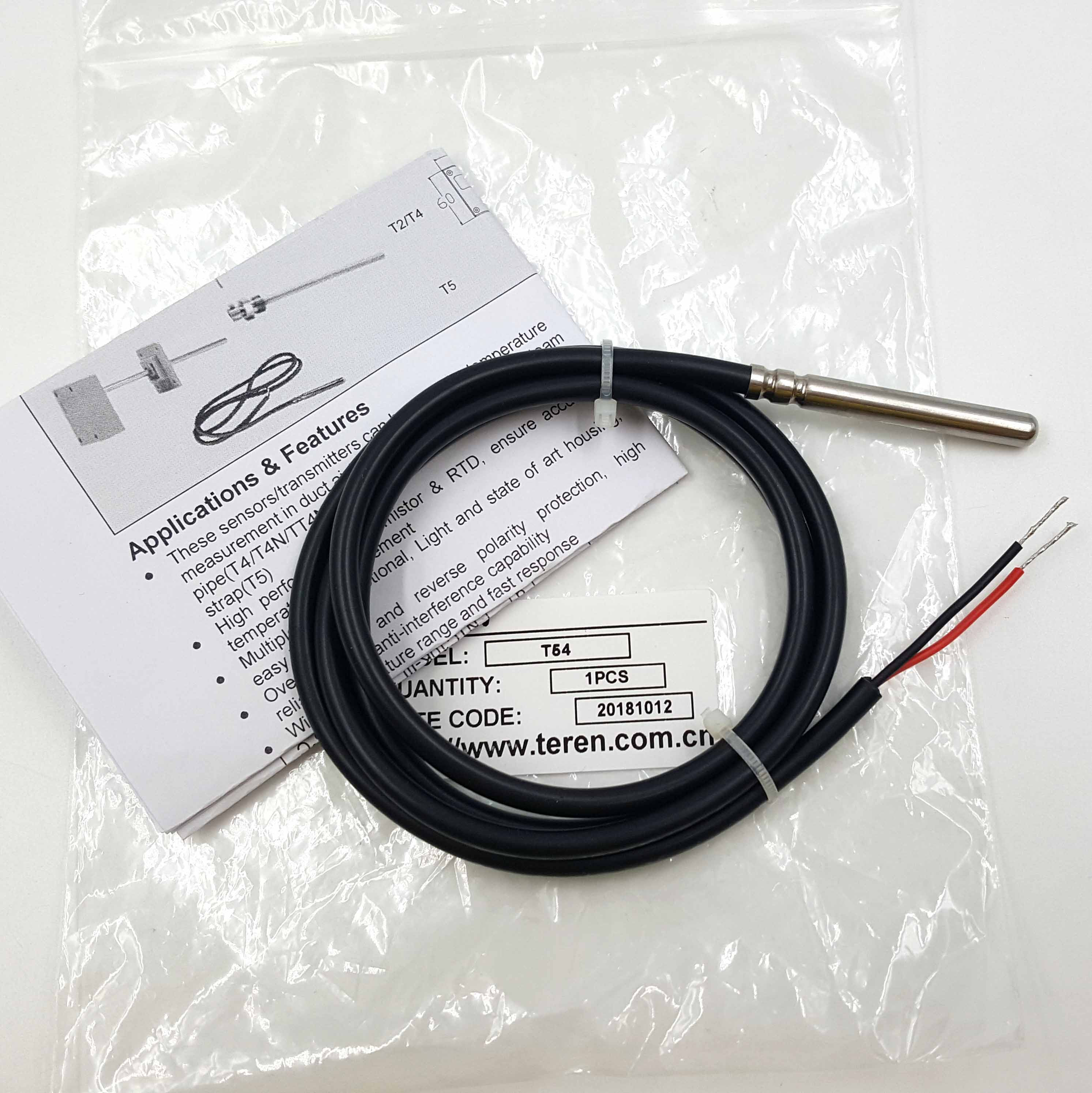 Buy Thermistor Or Rtd Cable Temperature Sensor from Shenzhen TEREN ...