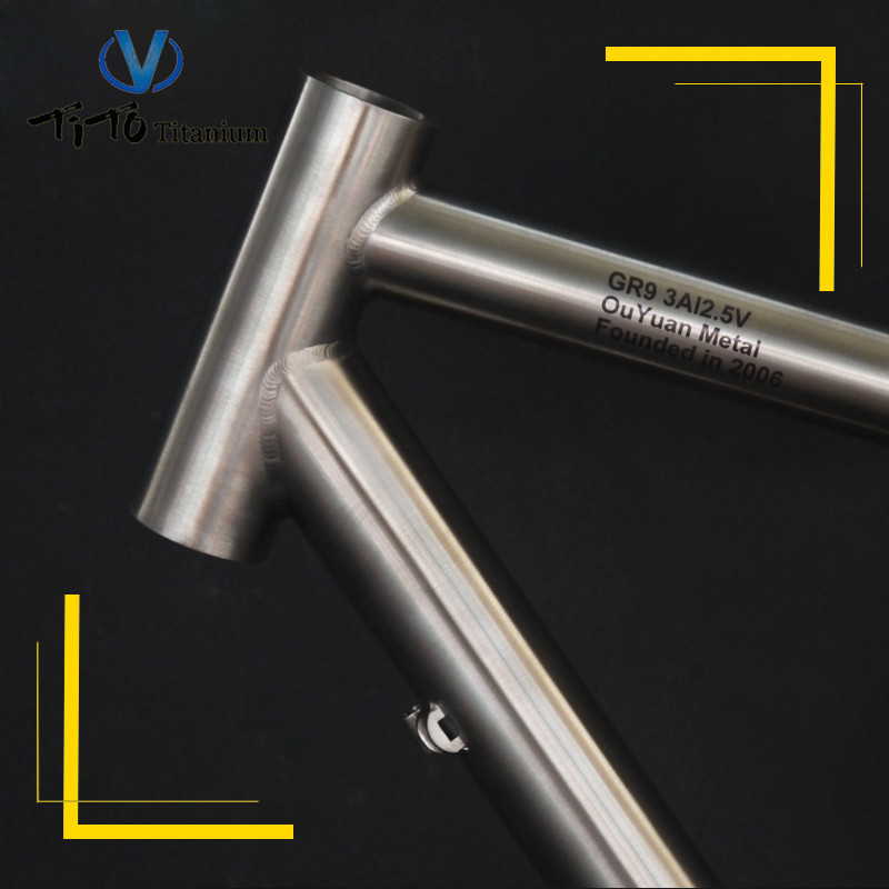 Buy Tito Manufacturer Titanium Road Bike Frame 700c Titanium Alloy Road ...