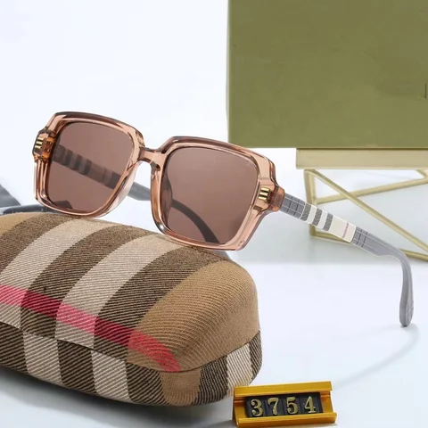 Buy Top Quality Brand Burrey Logo Sunglasses Women Men 2024 Luxury ...