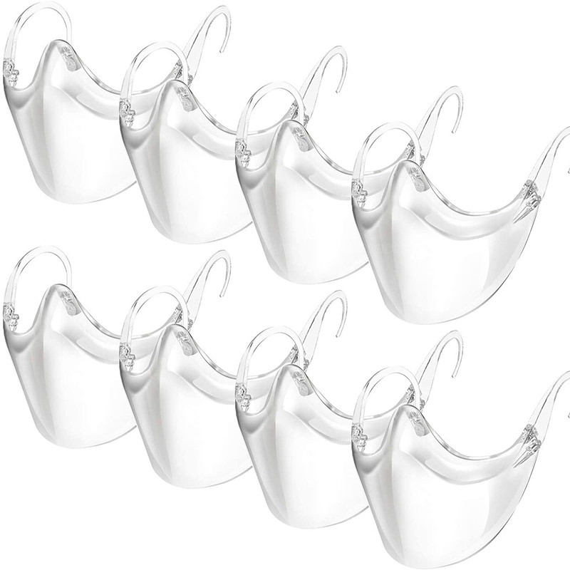Buy Transparent Clear Plastic Face Maskes Face Cover Hygiene Anti Fog ...