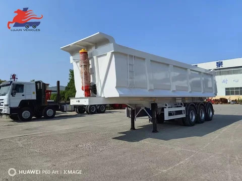 Buy Truck Trailer Side Lifting Dump Tipper Truck Semi Trailer For Sale ...