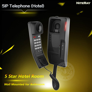 Buy Wall Mounted Voip Sip Phone For Star Hotel Bathroom Voip Telephone ...