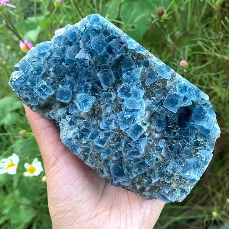 Buy Raw Blue Fluorite Cube Cluster Cube Crystals from Donghai Robin ...