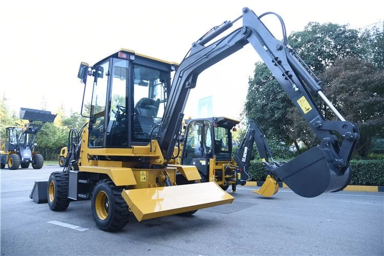 Buy Xcmg Official Xc8-h0740 Wheel Type Backhoe Mini Compact Backhoe ...