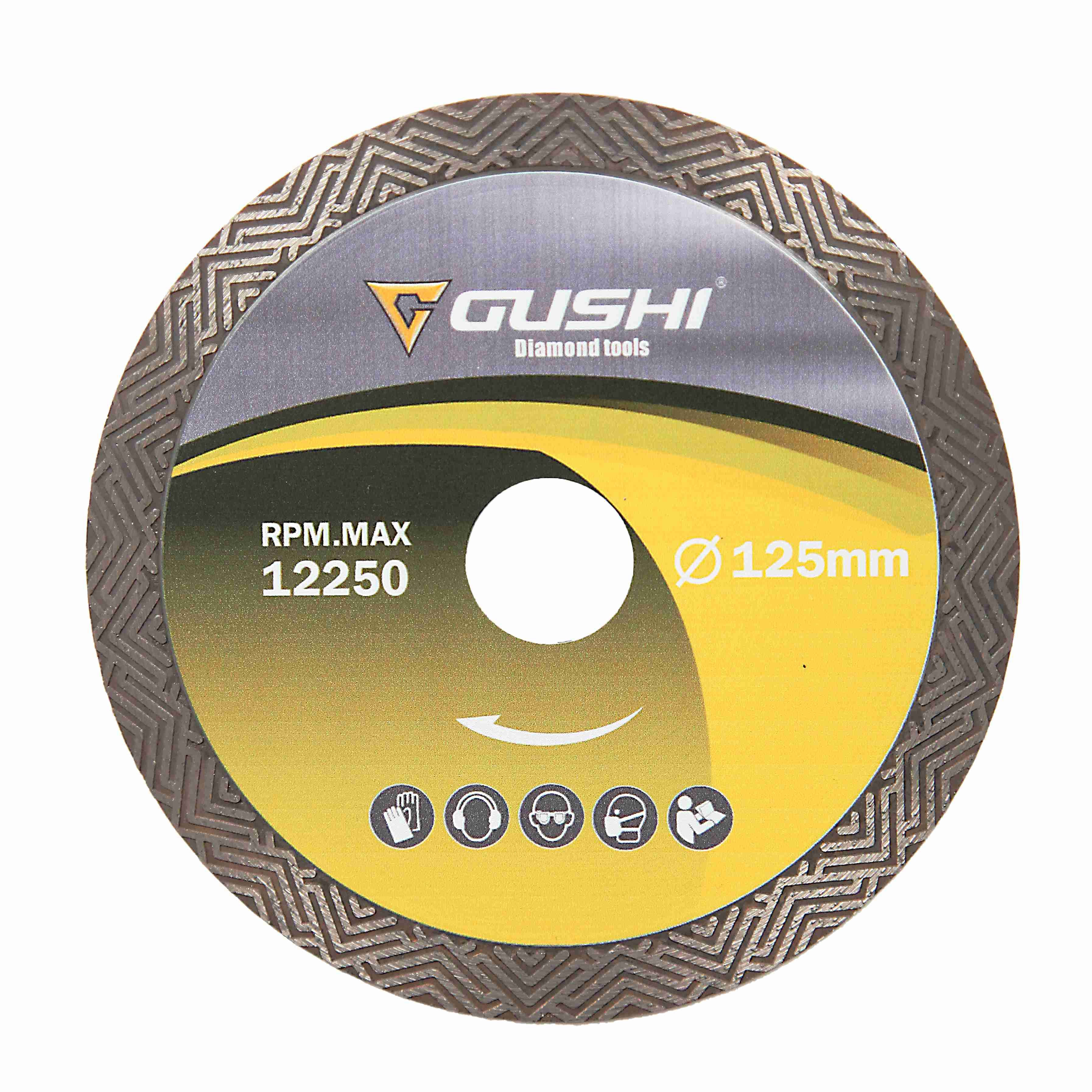 Buy Gushi Diamond Tools High Quality 125mm Wave Turbo Tile Saw Blade ...