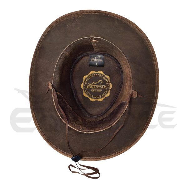 Buy Leather Cowboy Western Hat With Conchos Leather Band from Equistl ...
