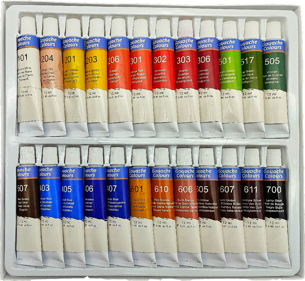 Buy Gouache Paint Set 12 Colours from TIANJIN GRACE ART MATERIAL ...