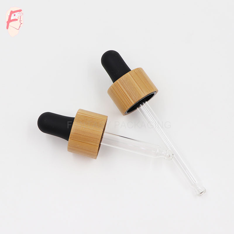 Buy 20mm 24mm Natural Bamboo Wooden Shell Dropper Lids Glass Pipette ...