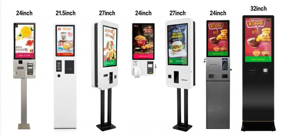 Buy 32/43/49/55 Inch Self-service Ordering Payment Kiosk Machine For ...