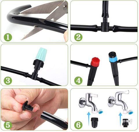 Buy 40m Diy Automatic Drip Irrigation System Garden Set Balcony Water ...