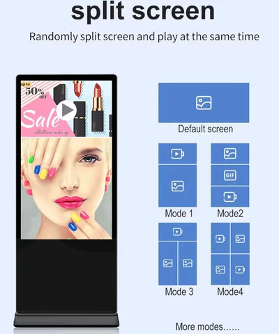 Buy 43 Inch High Brightness 2000 Nits Led Advertising Screen Digital ...