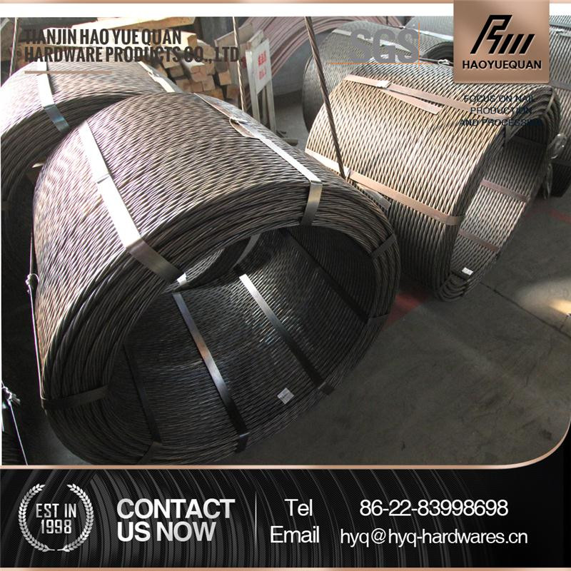 Buy 7x7 Galvanized Steel Rope 7mm 1.8mm 1x19 Galvanized Wire Strand In ...