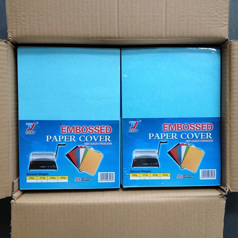 Buy A4 Cover 230g Embossed Card Paper A4 Binding Cover from Suzhou Ocan Polymer Material Co ...