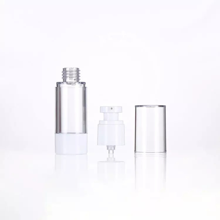 Buy Acrylic 15ml 30ml 50ml Airless Pump Empty Cosmetic Travel Plastic Lotion Bottles Cosmetic ...