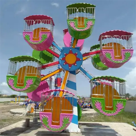 Buy Amusement Park Facilities Kids Ride Portable Mini Ferris Wheel For ...