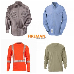 Buy Ansi 107 Hv Yellow Men's Flame Fire Resistant Work Shirt Uniform Fr ...