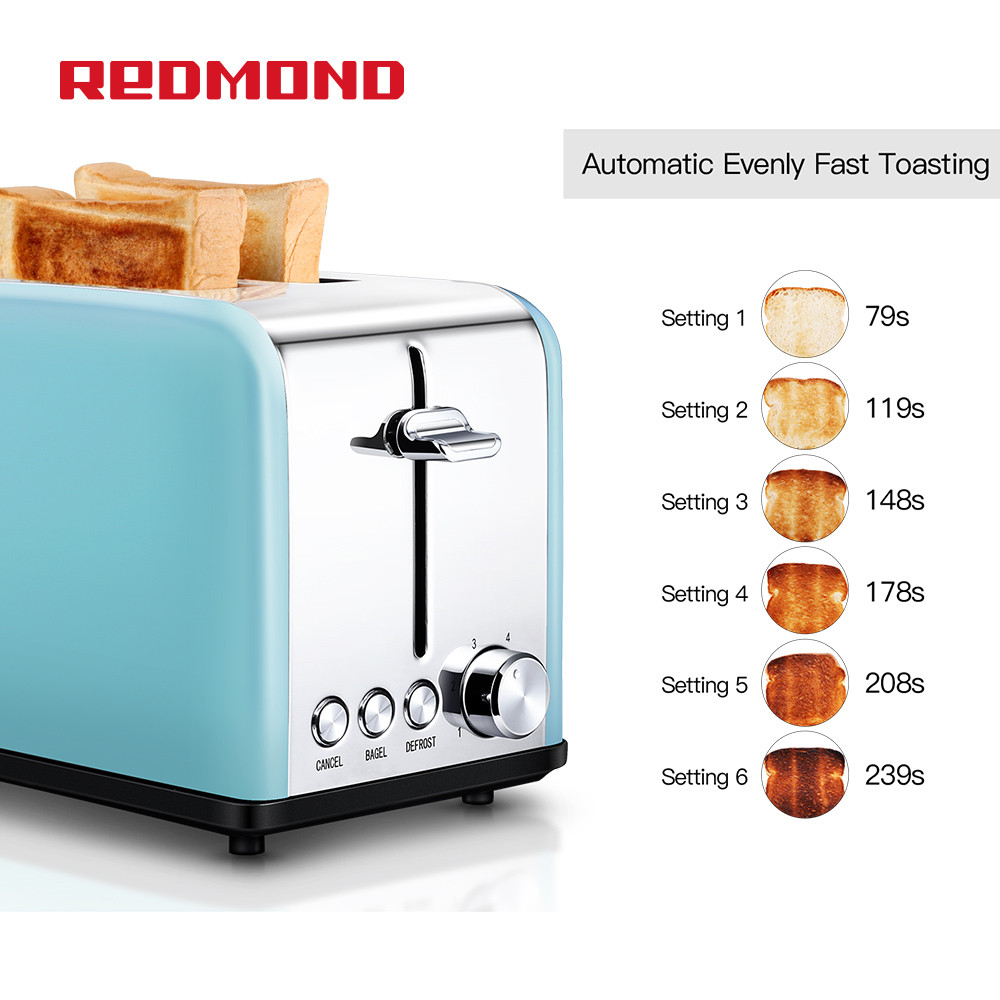Buy Automatic Pop-up Bread Toaster Stainless Steel Unique Design ...