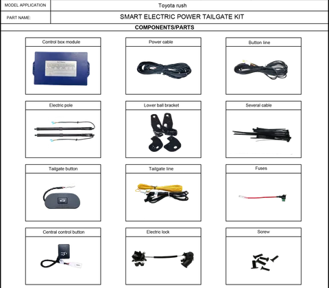 Buy Automobile Automatic Rear Tailgate Lifter Key Control Switch Door ...