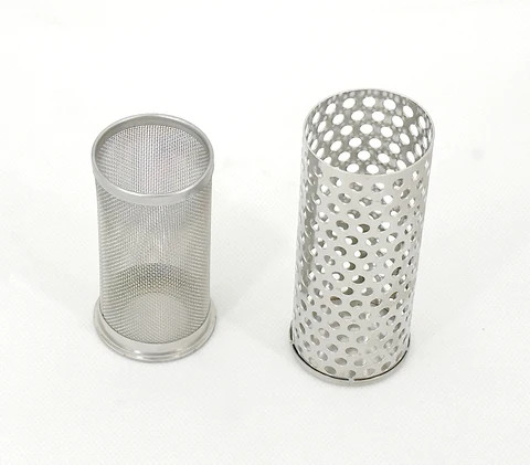 Buy Beilang Wire Mesh Filter Cylinder Tube Strainer Baskets Stamped ...