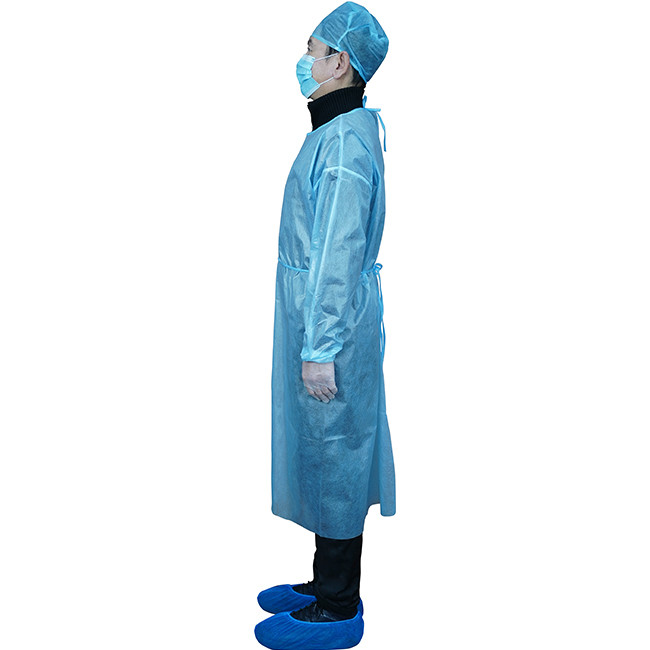 Buy Blue Pp+pe Laminated Safety Ppe Isolation Gowns from Hubei Oushide ...