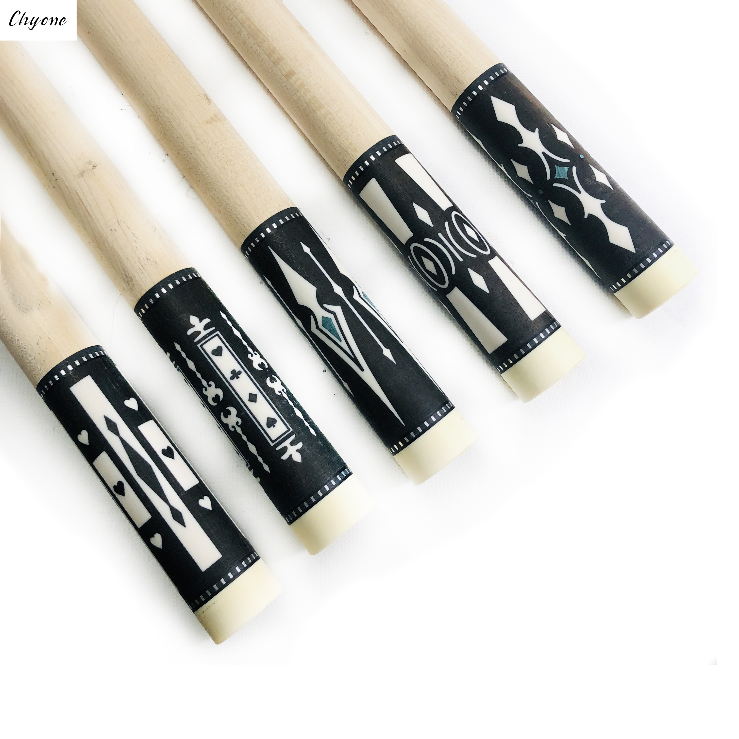 Buy Chyone Custom Half-finished Inlay Pool Cue Radial Joint Square Core ...