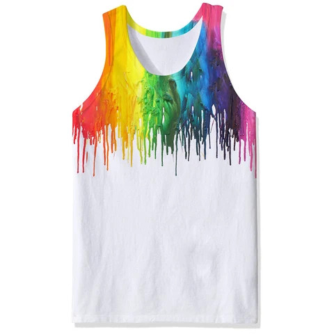 Buy Custom Printed Hot Sale Custom Logo Mens Vest Cotton Tank Tops ...