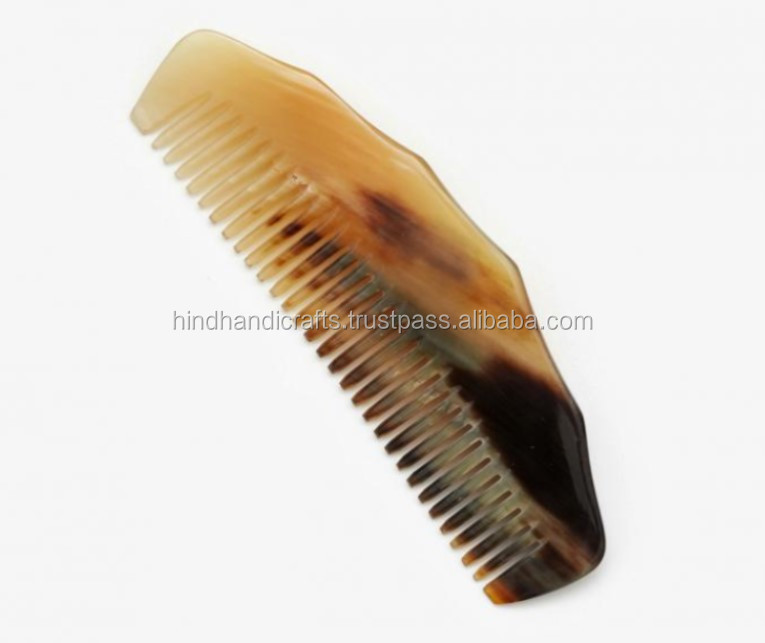 Buy Handcrafted Buffalo Horn Comb With Shiny Polished Finish from HIND ...